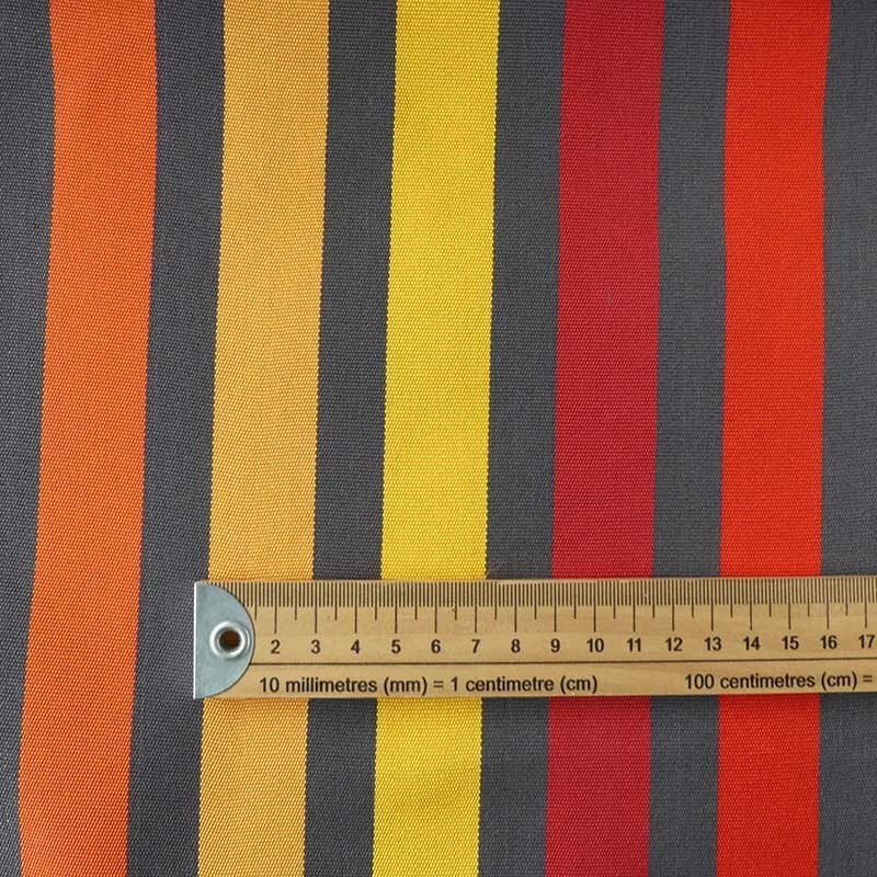 Tissu Toile Transat Playa Etna Orange - Tissus des Ursules