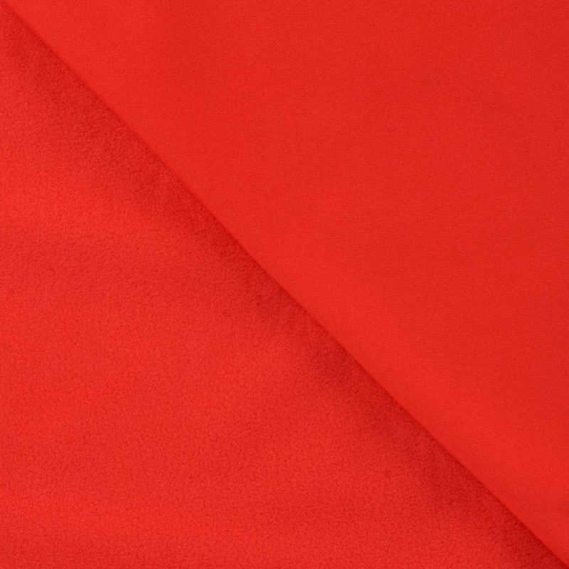 Tissu Softshell Rainy Rouge - Tissus des Ursules