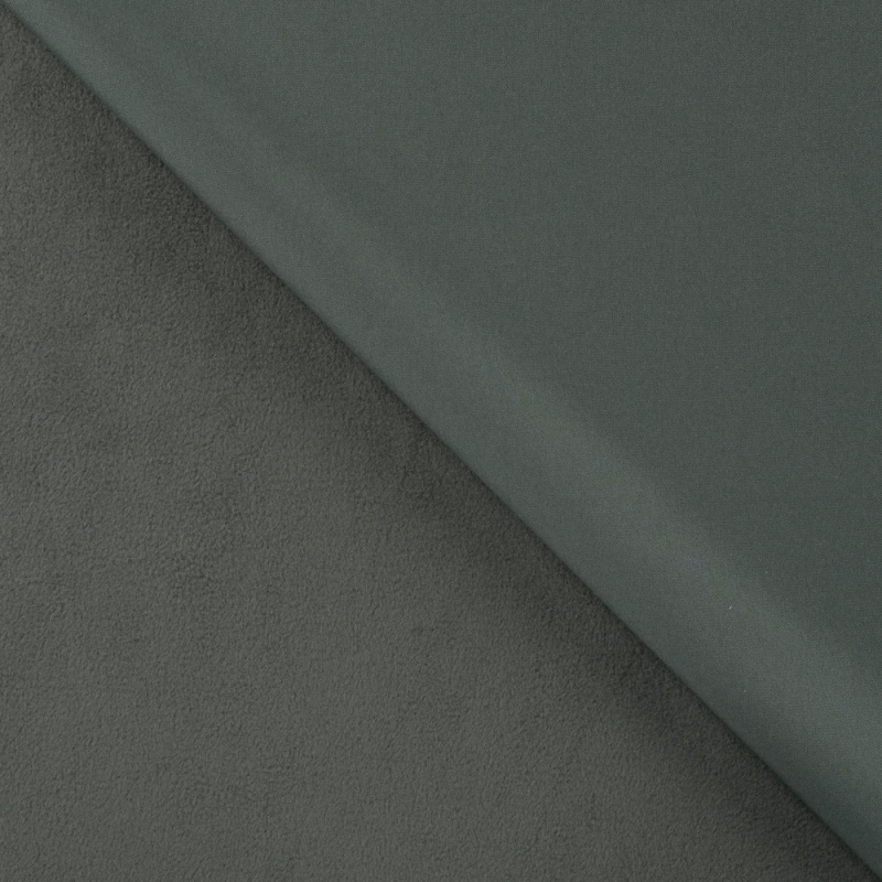 Tissu Softshell Rainy Kaki - Tissus des Ursules