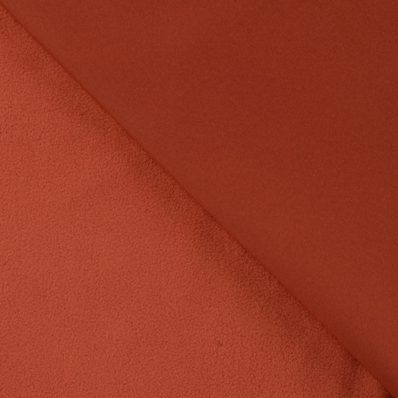 Tissu Softshell Rainy Terracotta - Tissus des Ursules