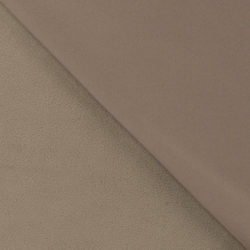 Tissu Softshell Rainy Taupe - Tissus des Ursules
