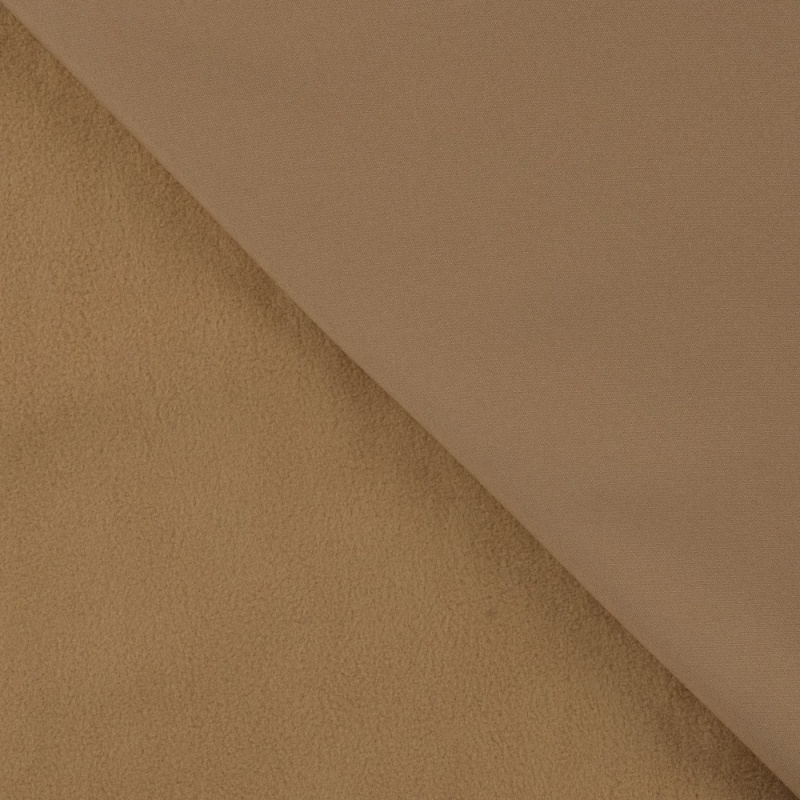 Tissu Softshell Rainy Caramel - Tissus des Ursules