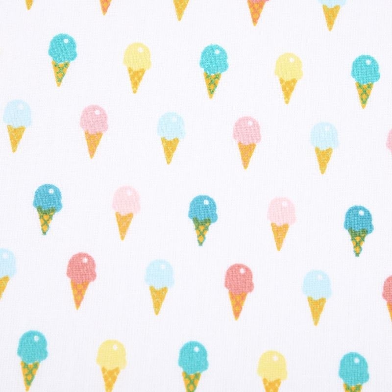 Tissu Imprimé Cornet Rose - Tissus des Ursules