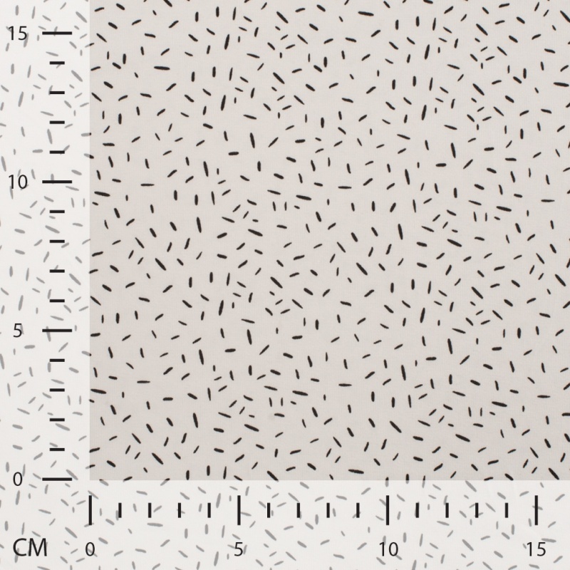 Tissu Jersey Coton Confetti Blanc - Tissus des Ursules