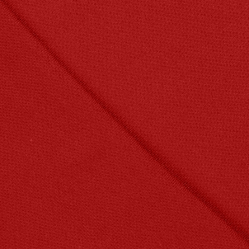 Tissu Bord Cote Uni Rouge Foncé - Tissus des Ursules