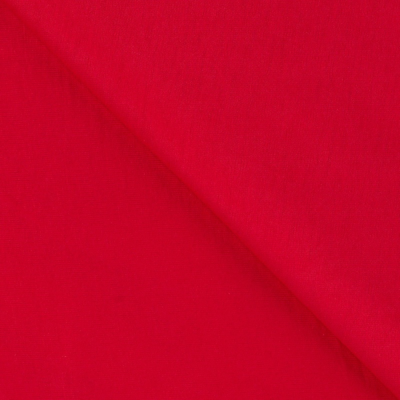 Tissu Jersey Coton Rouge - Tissus des Ursules