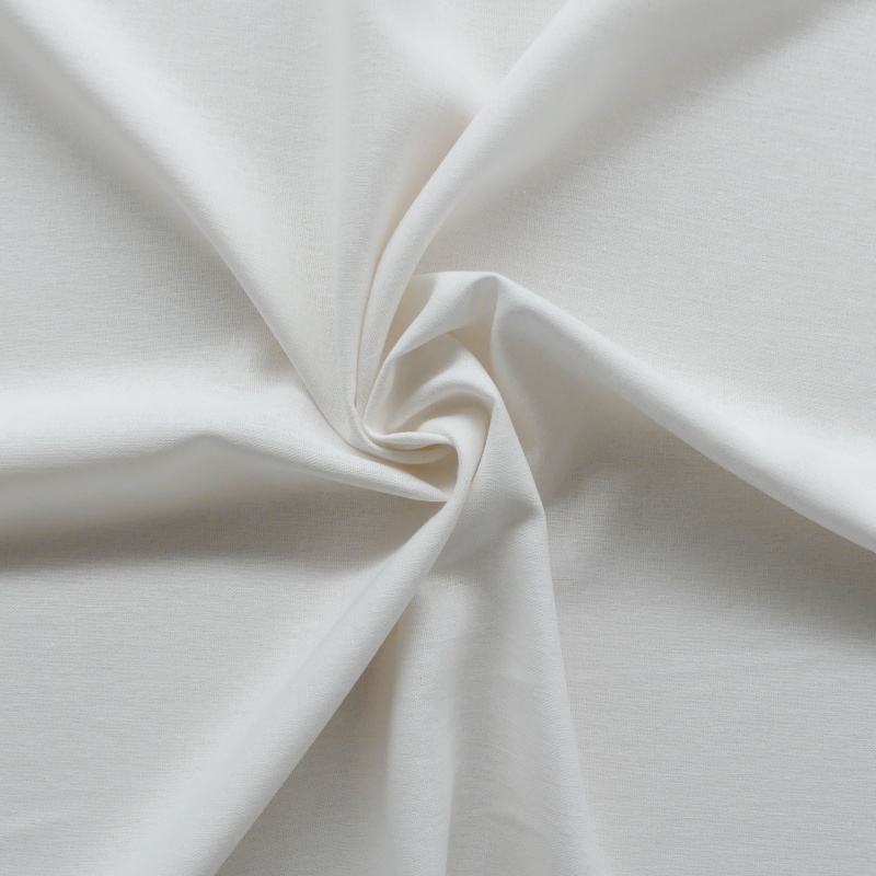 Tissu Lincas Toile Lin Unie Blanc - Tissus des Ursules