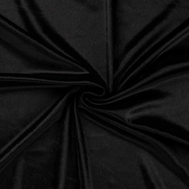 Tissu Velours Noir - Tissus des Ursules