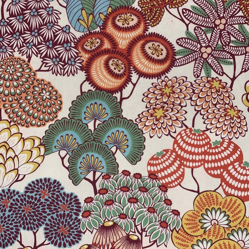 Tissu Bachette Fusain Ivoire - Tissus des Ursules