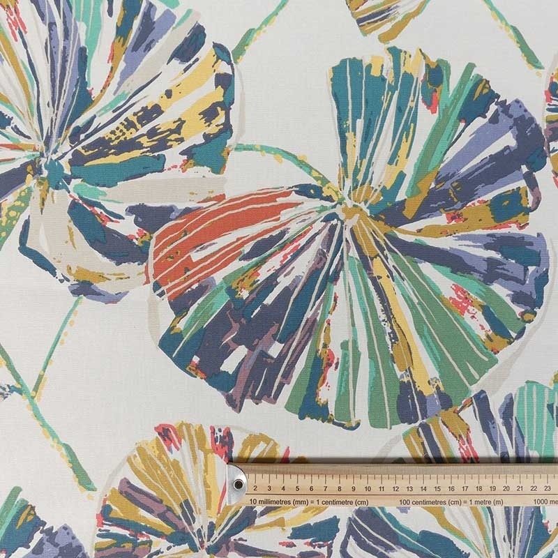 Tissu Bachette Imprimée Paradise Multicolore - Tissus des Ursules