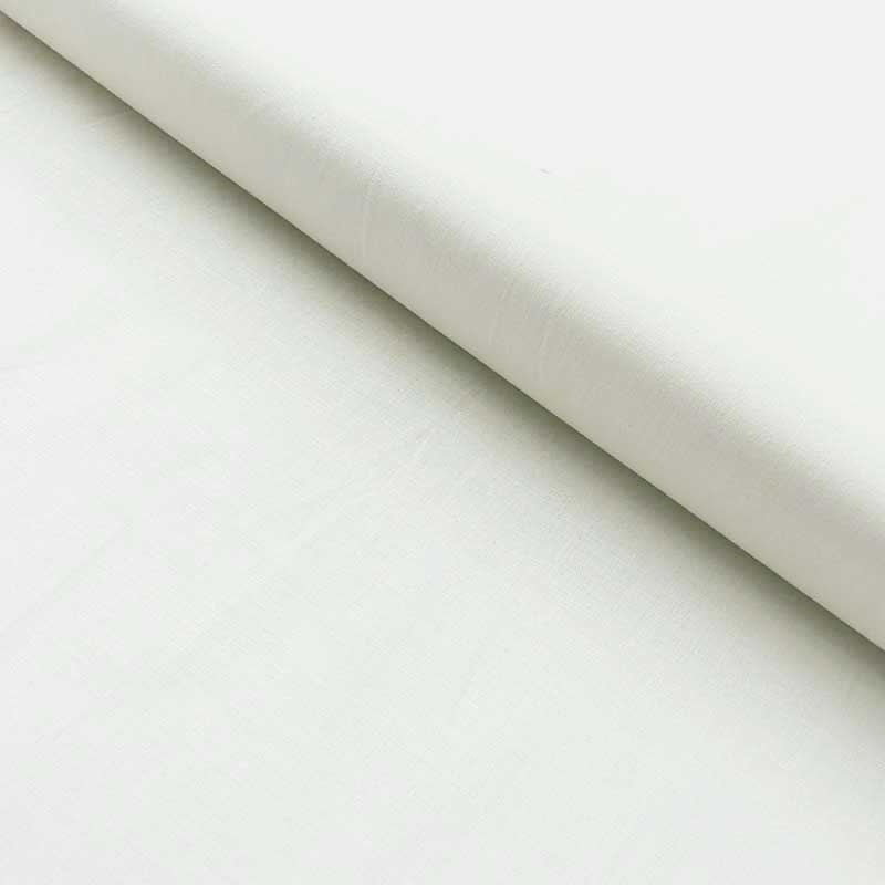 Tissu Coton 57fils Gael Blanc - Tissus des Ursules