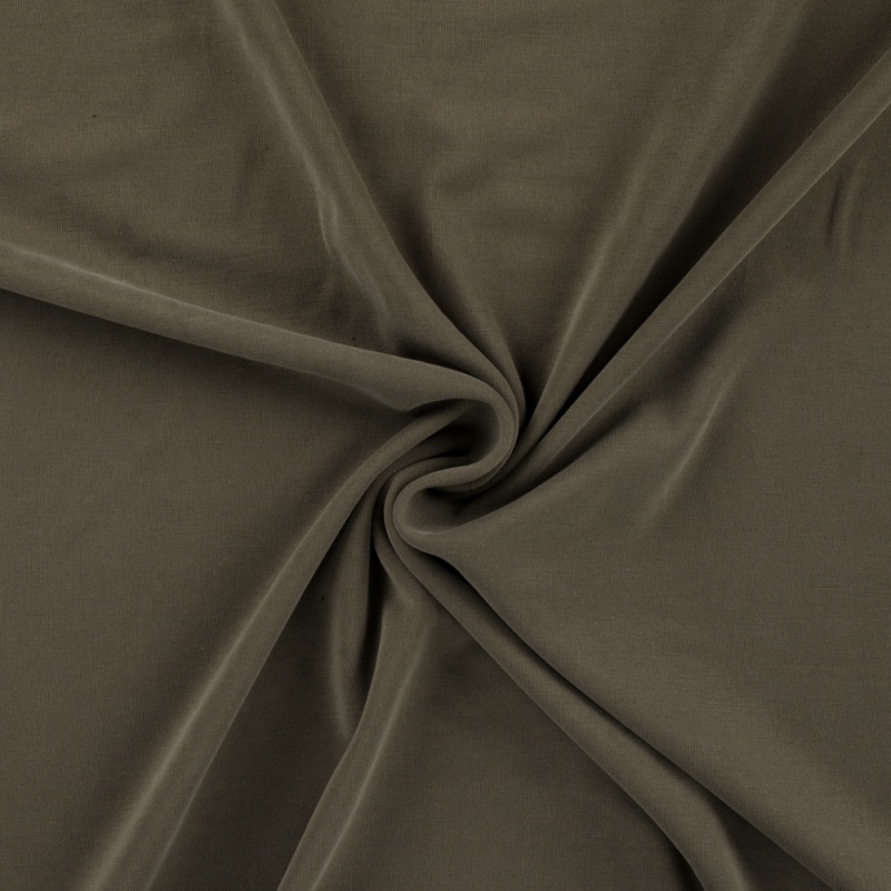 Tissu Modal Olivia Kaki - Tissus des Ursules
