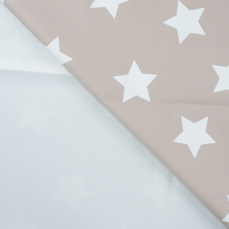 Tissu Raincoat Star Sable - Tissus des Ursules