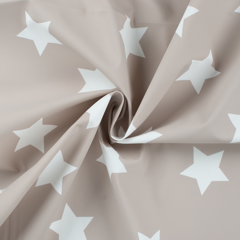 Tissu Raincoat Star Sable - Tissus des Ursules