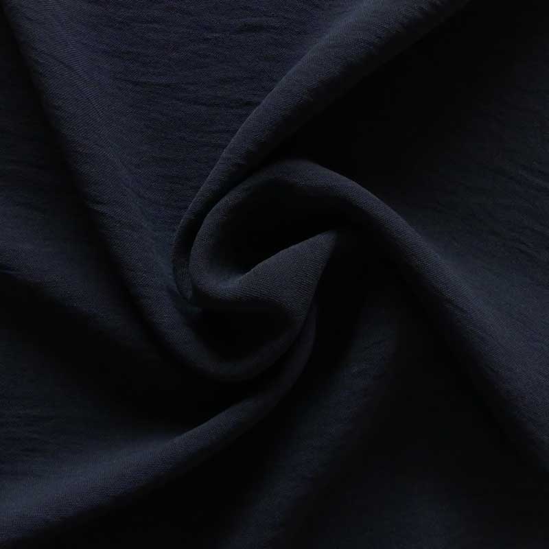 Tissu Polyester stretch Gaufré Soft Marine - Tissus des Ursules