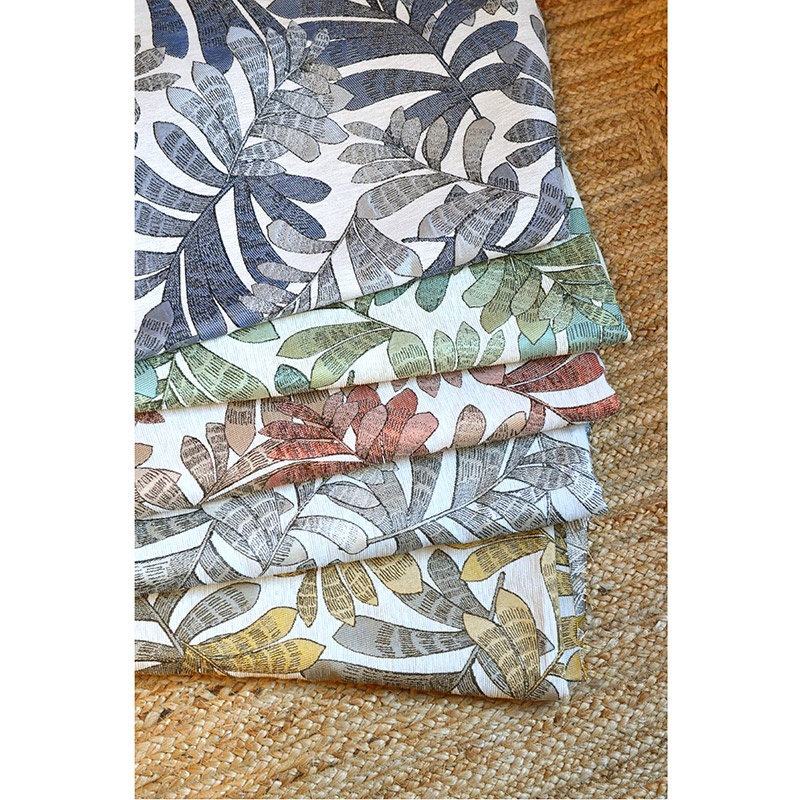 Tissu Jacquard Acanthys Feuillage Naturel - Tissus des Ursules