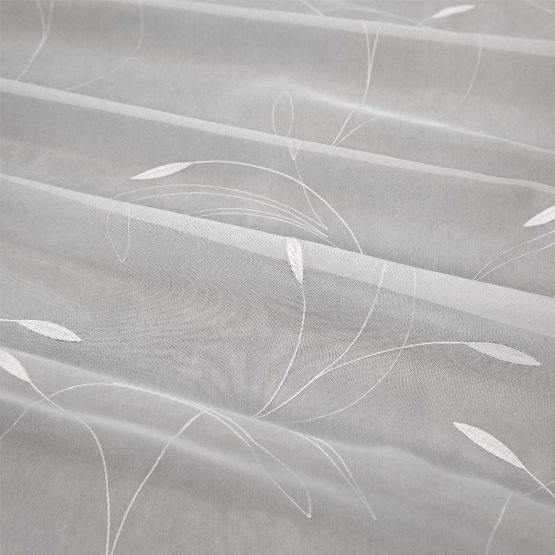 Tissu Voile Brodé Luca Blanc - Tissus des Ursules