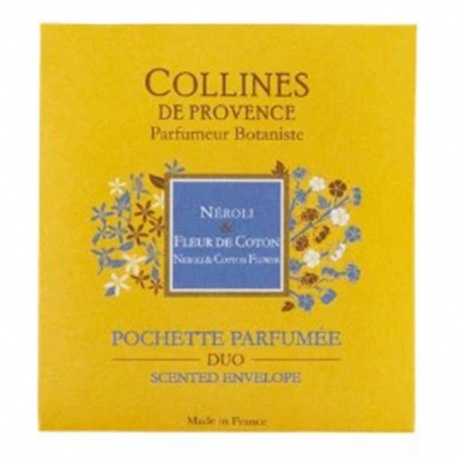 Pochette Parfumée Neroli et Fleur DE Coton 6g - COLLINES DE PROVENCE ...