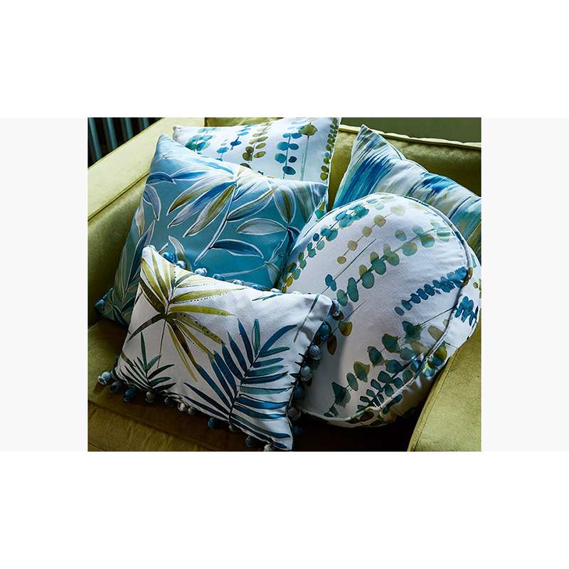 Tissu Imprimé Topanga Feuille Rumba - Tissus des Ursules