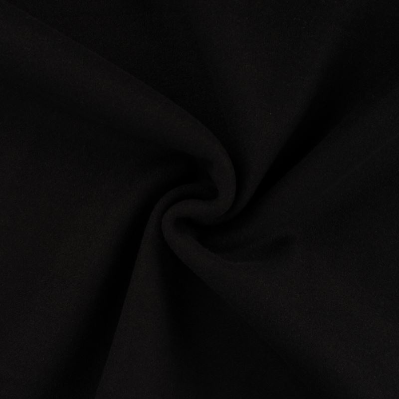 Tissu Aberdeen Imitation Lainage Noir - Tissus des Ursules