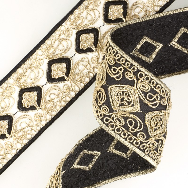 Galon métal 40mm - Tissus des Ursules