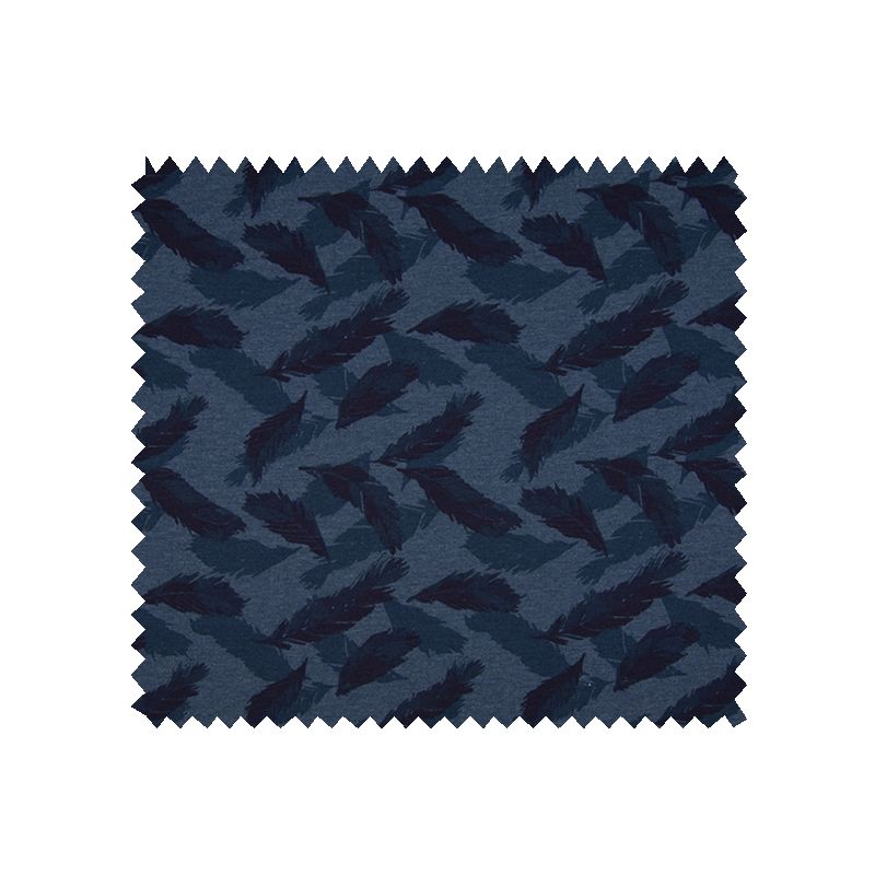 Tissu Jersey Plume Navy - Tissus des Ursules