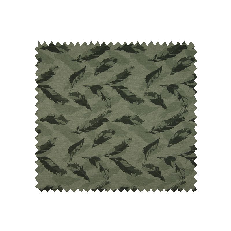 Tissu Jersey Plume Kaki - Tissus des Ursules